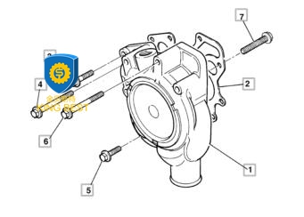 Perkins Diesel Water Pump 4131A046 U5MW0193 U5MW0189 02201840